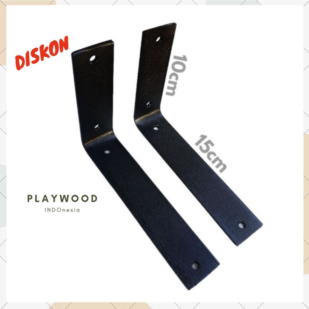 Jual PlayWood - Besi Siku ambalan dinding / siku l ambalan dekorasi ...