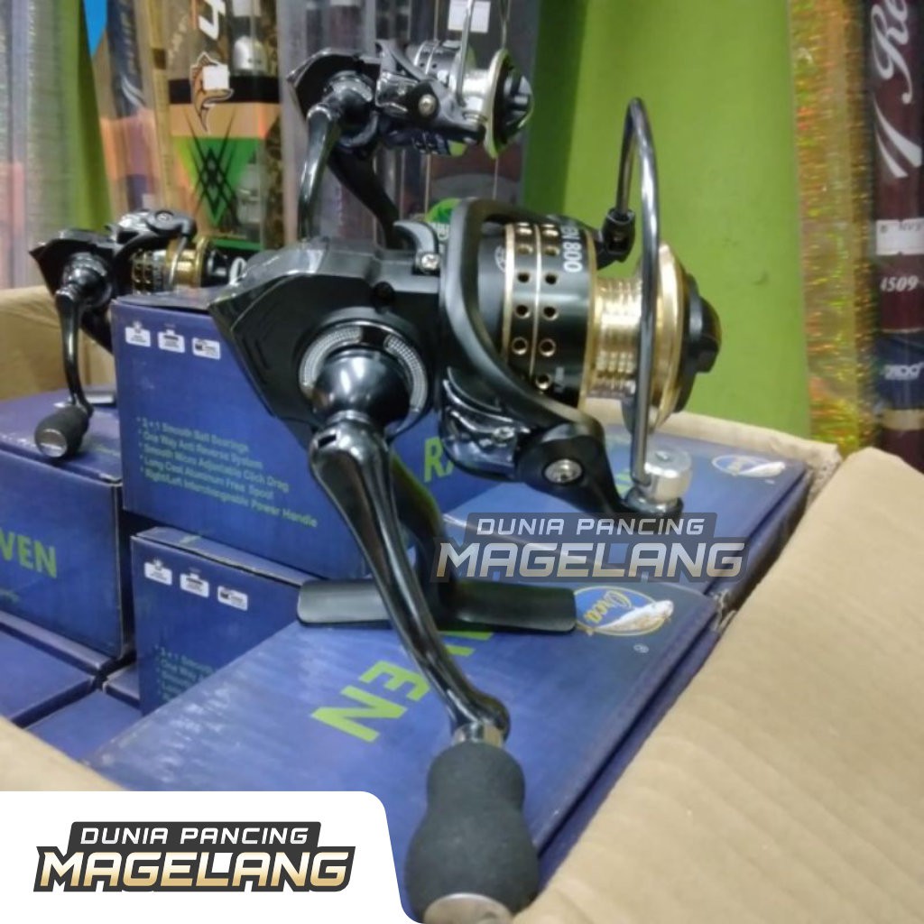 Jual Reel Spinning ORCA RAVEN 800 4000, 6000 Power Handle keren, slim ...