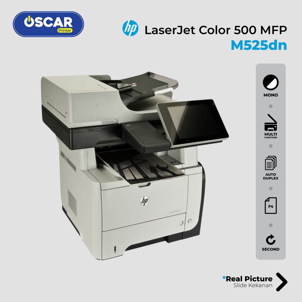 Jual Printer Mono HP Laserjet Pro 500 M525dn MFP | Print Scan Copy F4 ...