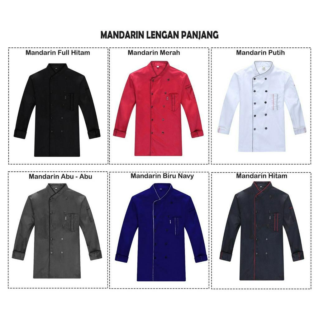 Jual ZISTORE123 Baju Koki Chef Kemeja Panjang Unisex | Shopee Indonesia
