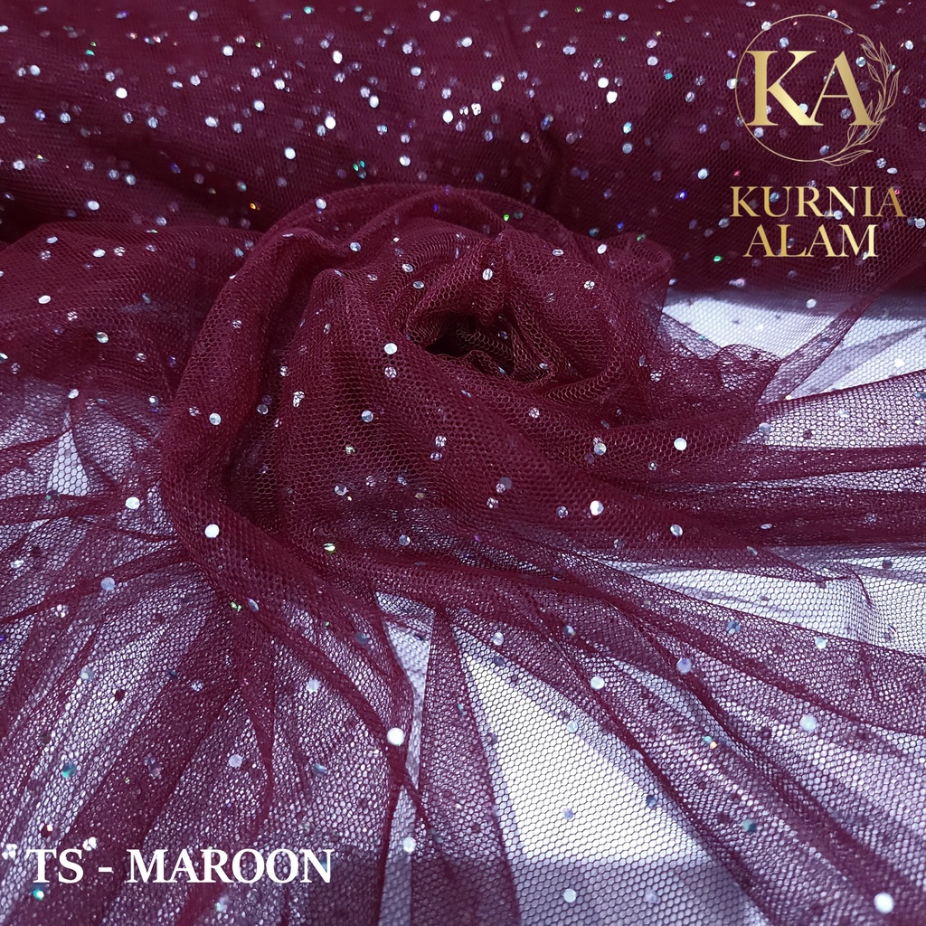 Jual Tile Gliter Meteran Soft Tulle Diamond Halus Kain Tile Sprinkle ...