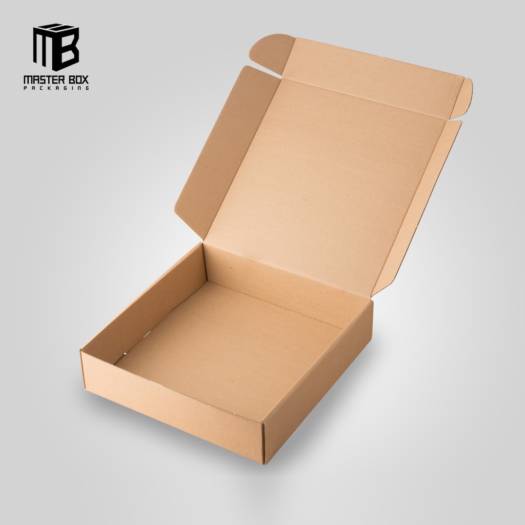 Jual ( Paket 30pcs ) Box / Kardus Packaging uk 25 x 25 x 6 CM Die cut ...