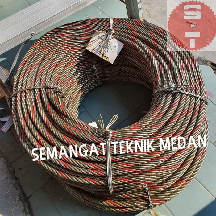 Jual 10mm KABEL SELING SLING TALI KAWAT BAJA STEEL WIRE ROPE 10 mm ECER | Shopee Indonesia