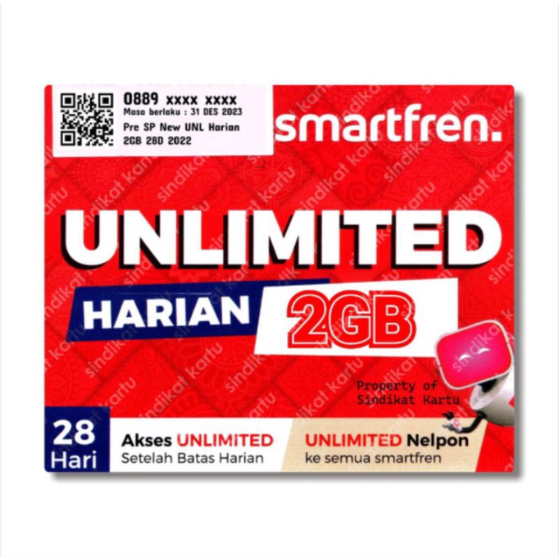 Jual kartu perdana Smartfren 2gb unlimited | Shopee Indonesia