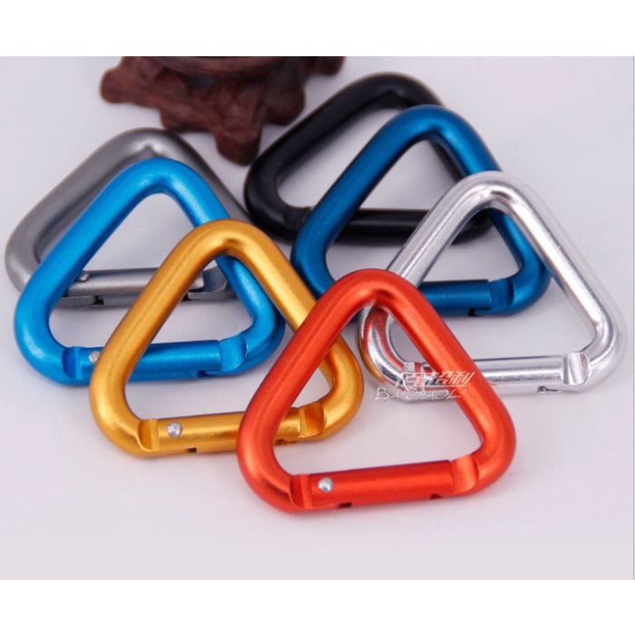 Jual Aksesoris Carabiner Pengait Gantungan Karabiner Bentuk Segitiga ...