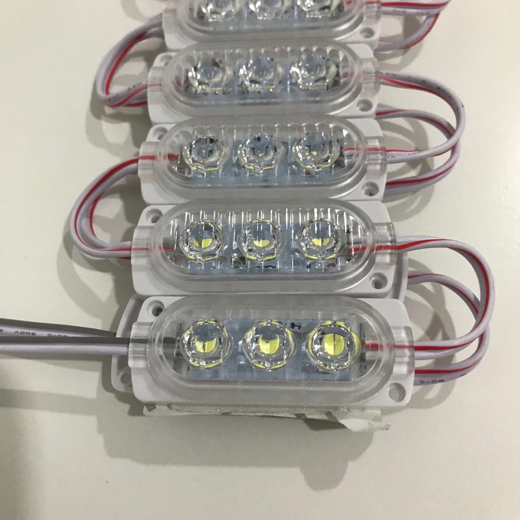Jual Lampu LED Ultrasonic 3 Mata 12 Volt (1x3) / LED Modul Ultrasonic ...