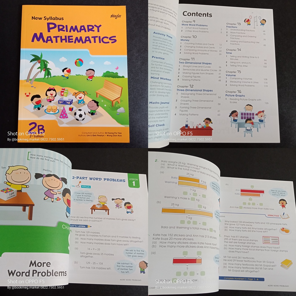 Jual BUKU NEW SYLLABUS PRIMARY MATHEMATICS 1A - 6B (TEXTBOOK & WORKBOOK ...