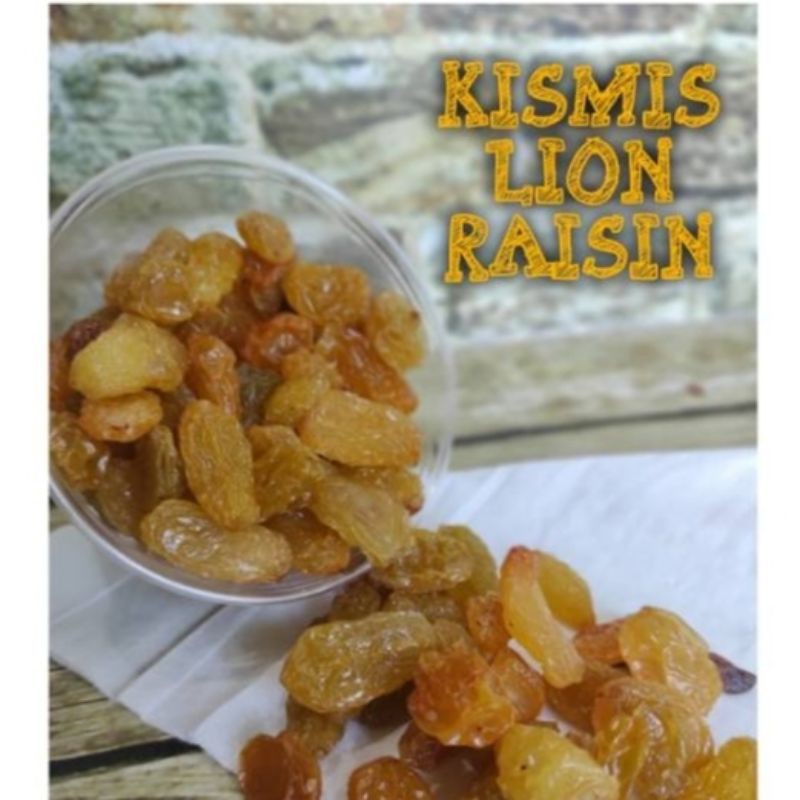 Jual kismis Lion raisin anggur kering kismis kuning super yellow 1kg ...