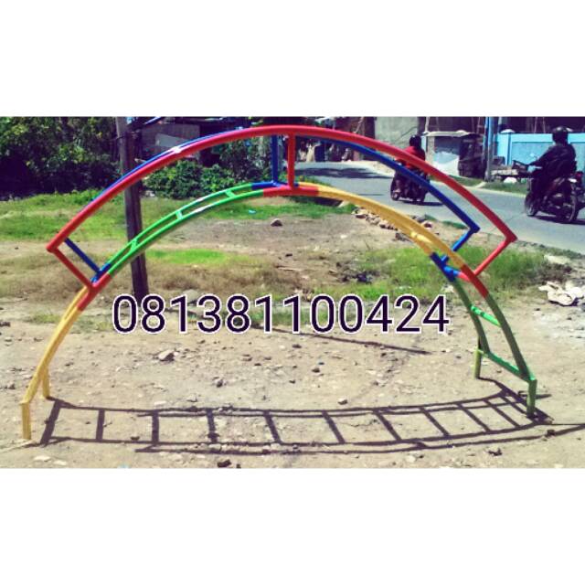 Jual Mainan anak taman bermain tangga pelangi playground free ongkir ...