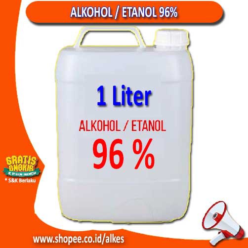 Jual Alkohol / Etanol 96% Kemasan 1L ( Liter ) | Shopee Indonesia