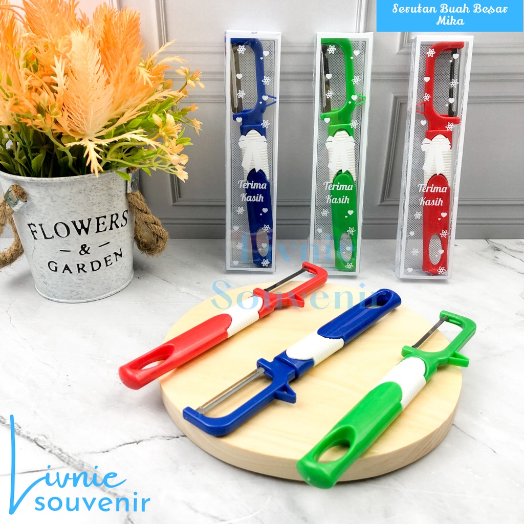 Jual Souvenir Serutan buah Besar kemas Mika | Shopee Indonesia