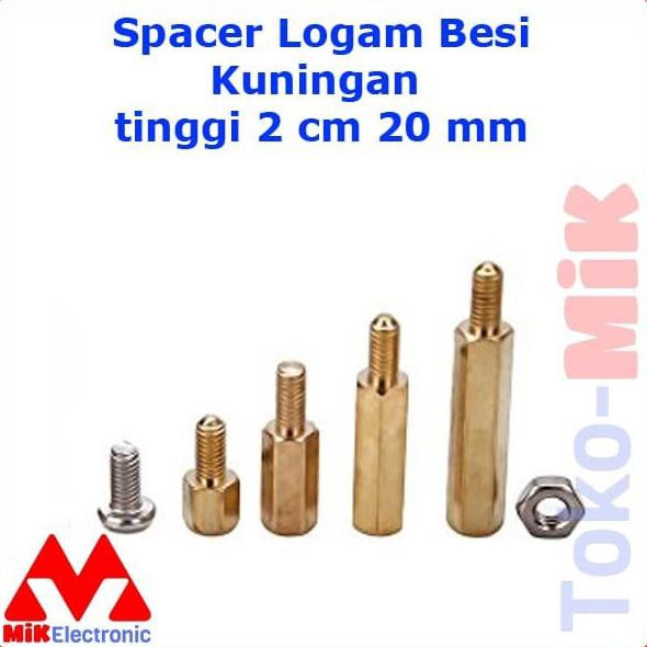 Jual Spacer Logam Besi Kuningan 2Cm 2 Cm 20Mm 20 Mm Tokmik23 Diminati ...