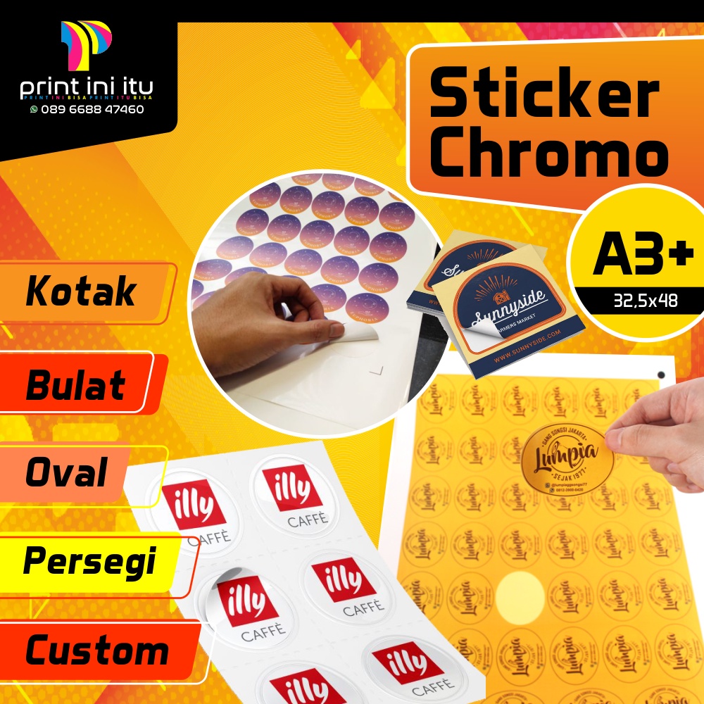 Jual CETAK STICKER VINYL GLOSSY TRANSPARAN STIKER LOGO STIKER OLSHOP ...