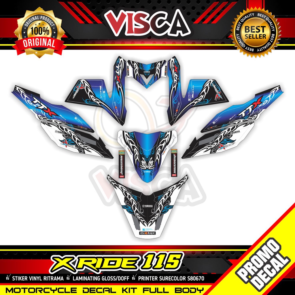Jual Decal X Ride 115 Full Body Stiker X Ride 115 Full Body Striping X ...