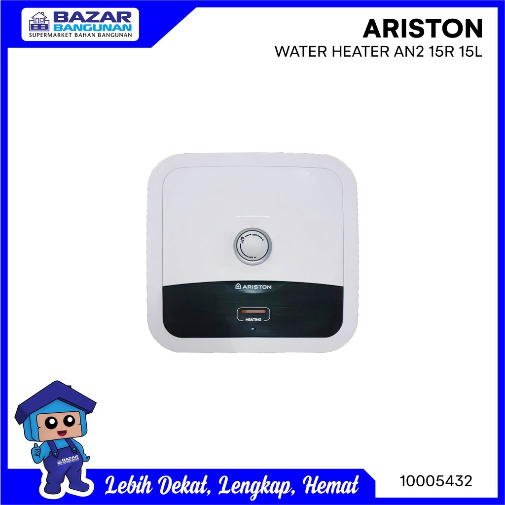 Jual Ariston - Water Heater / Pemanas Air Andris An2 15R 15 Liter 350 Watt W | Shopee Indonesia