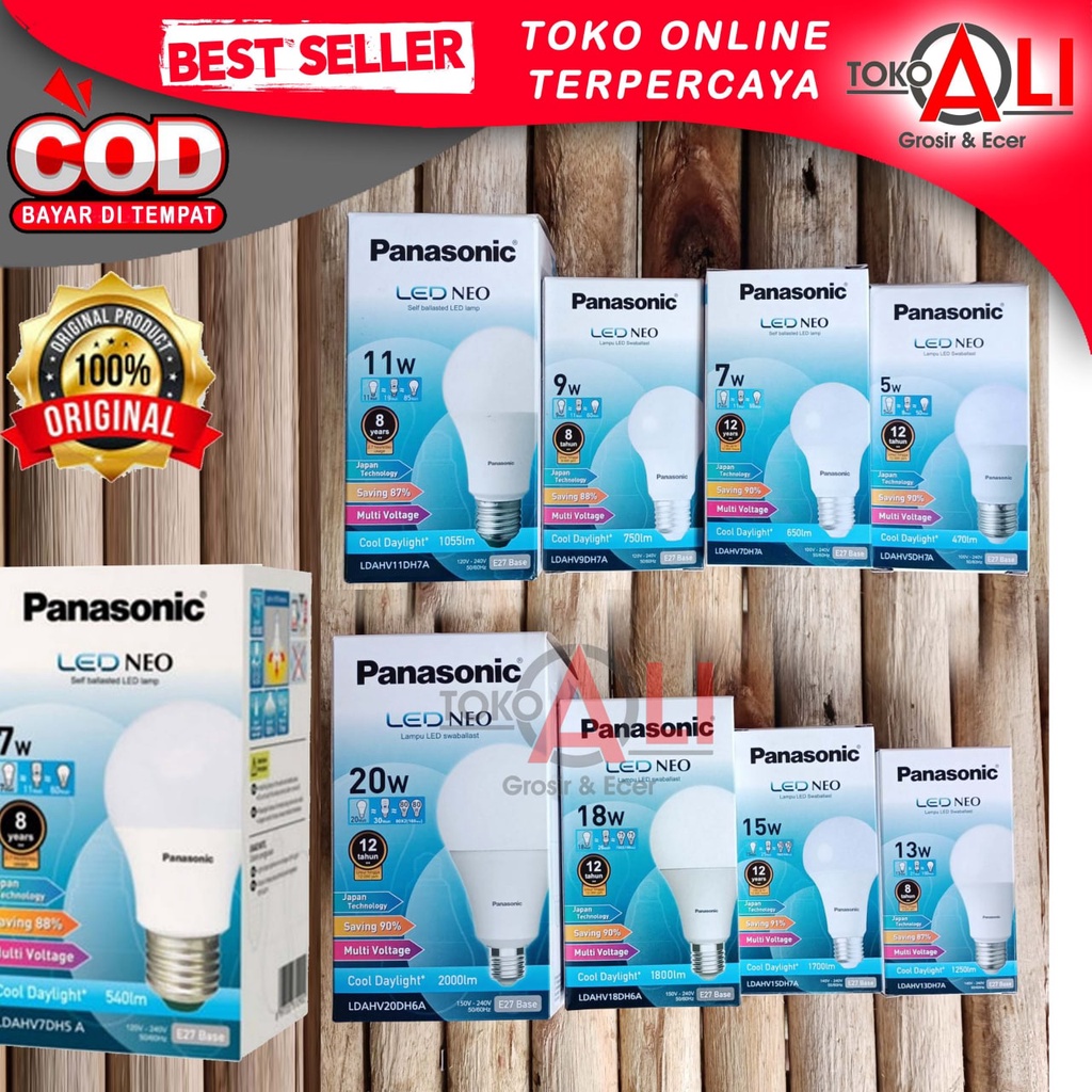 Jual Lampu led PANASONIC lampu bohlam led | Shopee Indonesia