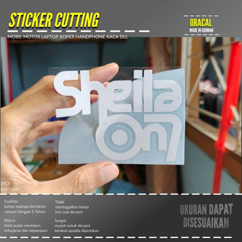 Jual STIKER SHEILA ON 7 STICKER CUTTING TRANSPARAN LOGO DLL | Shopee ...