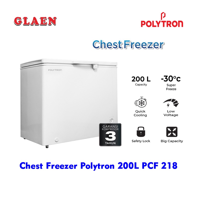 Jual Chest Freezer Polytron 200L | Freezer Box Polytron PCF 218 ...