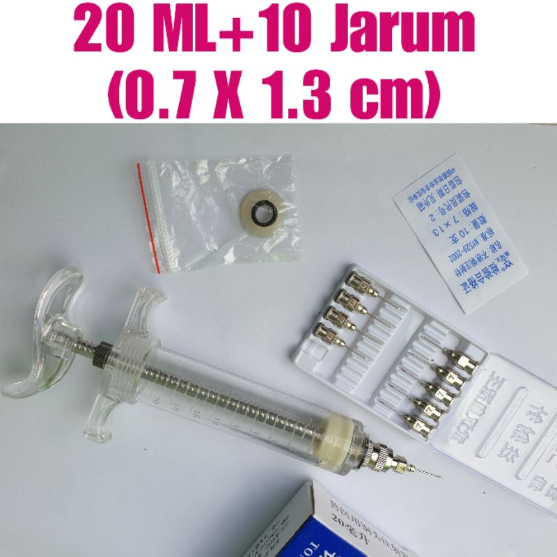 Jual [COD] spuit SYRINGE AKRILIK 20 ml suntikan kambing sapi lembu ...
