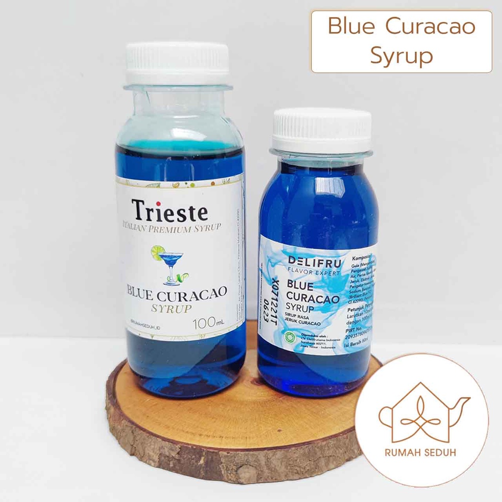 Jual 100 mL Blue Curacao Trieste Syrup kecil - Sirup Rasa Blue Lagoon ...