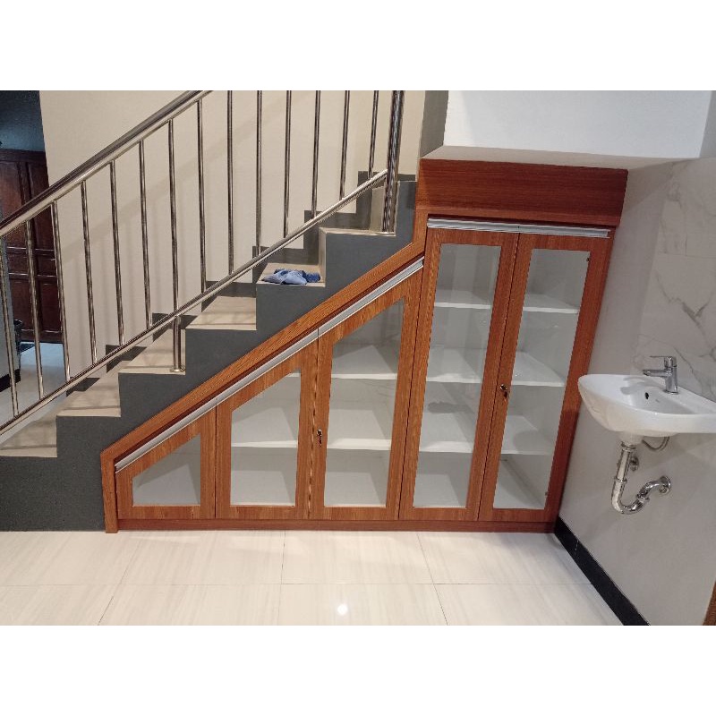 Jual rak bawah tangga lapis hpl | Shopee Indonesia