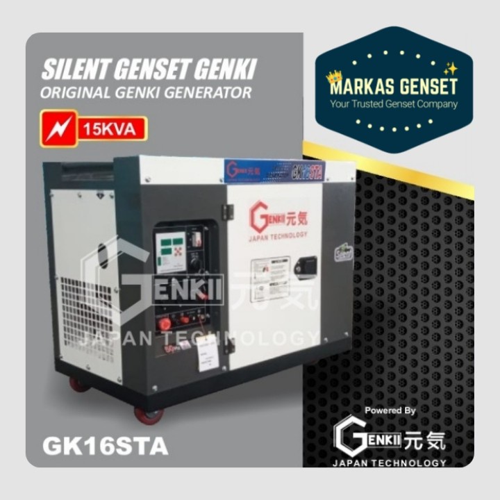 Jual Genset 15 KVA Diesel | GENKI GK 16 STA 3 | Japan tech | Garansi ...