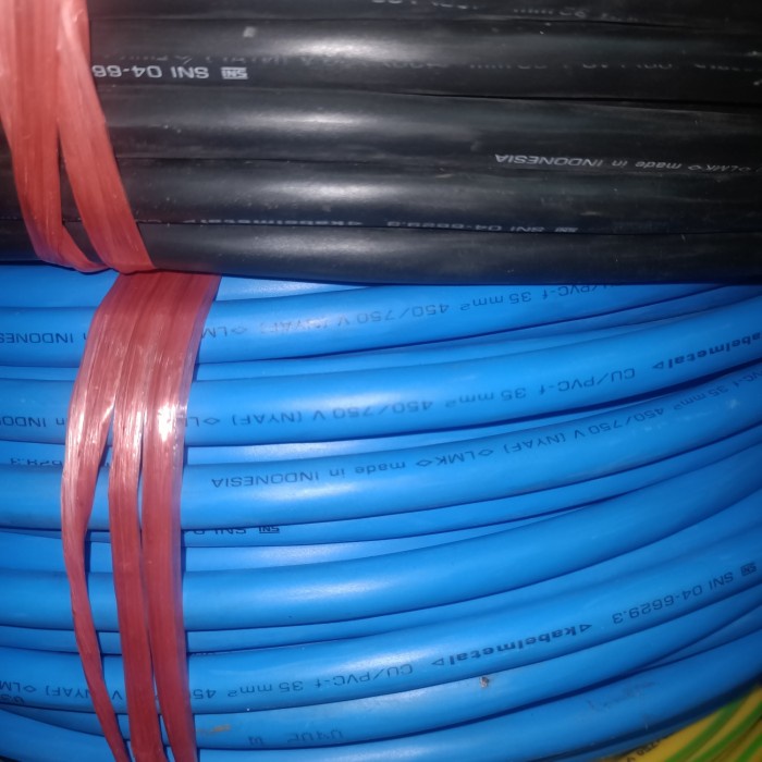Jual KABEL SERABUT NYAF 1 X 35 MM KABELMETAL BIRU POTONGAN/ECERAN | Shopee Indonesia