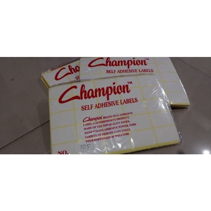 Jual Champion Label Harga No. 105 - 25 x 40 mm | Shopee Indonesia
