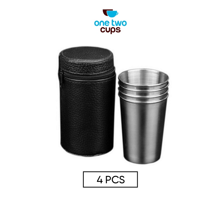 Jual One Two Cups Gelas Cangkir Minum 70 ml 4PCS with Pouch - HG189 ...