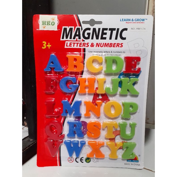 Jual MAINAN MAGNETIC HURUF ABJAD Besar MAINAN EDUKASI. | Shopee Indonesia