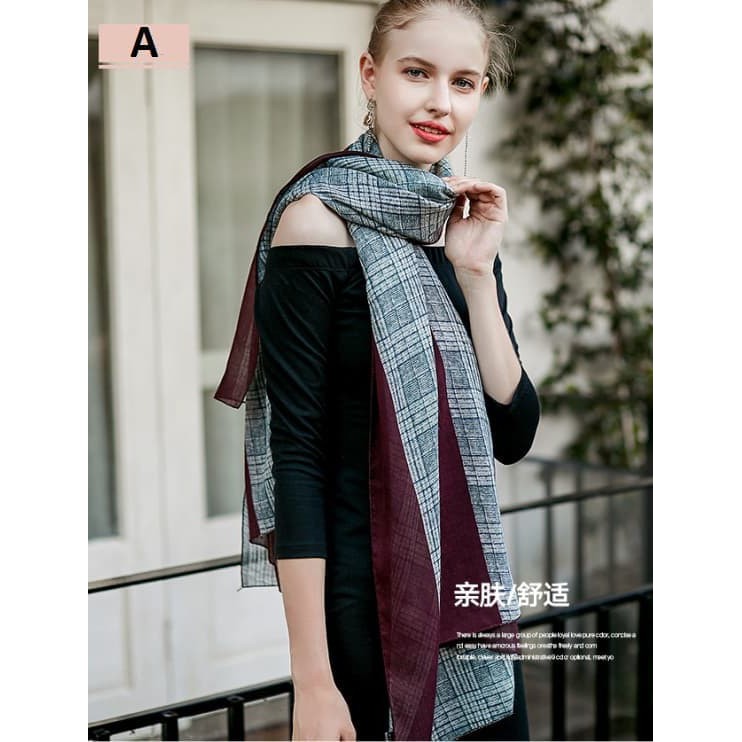 Jual Syal Motif Slayer Selendang Wanita Syal Hitjab Sarung Scarf 818 ...