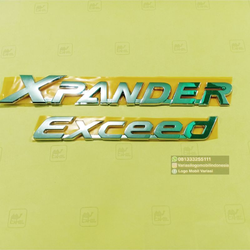 Jual Emblem logo mitsubishi xpander sport exceed ultimate ukuran ...