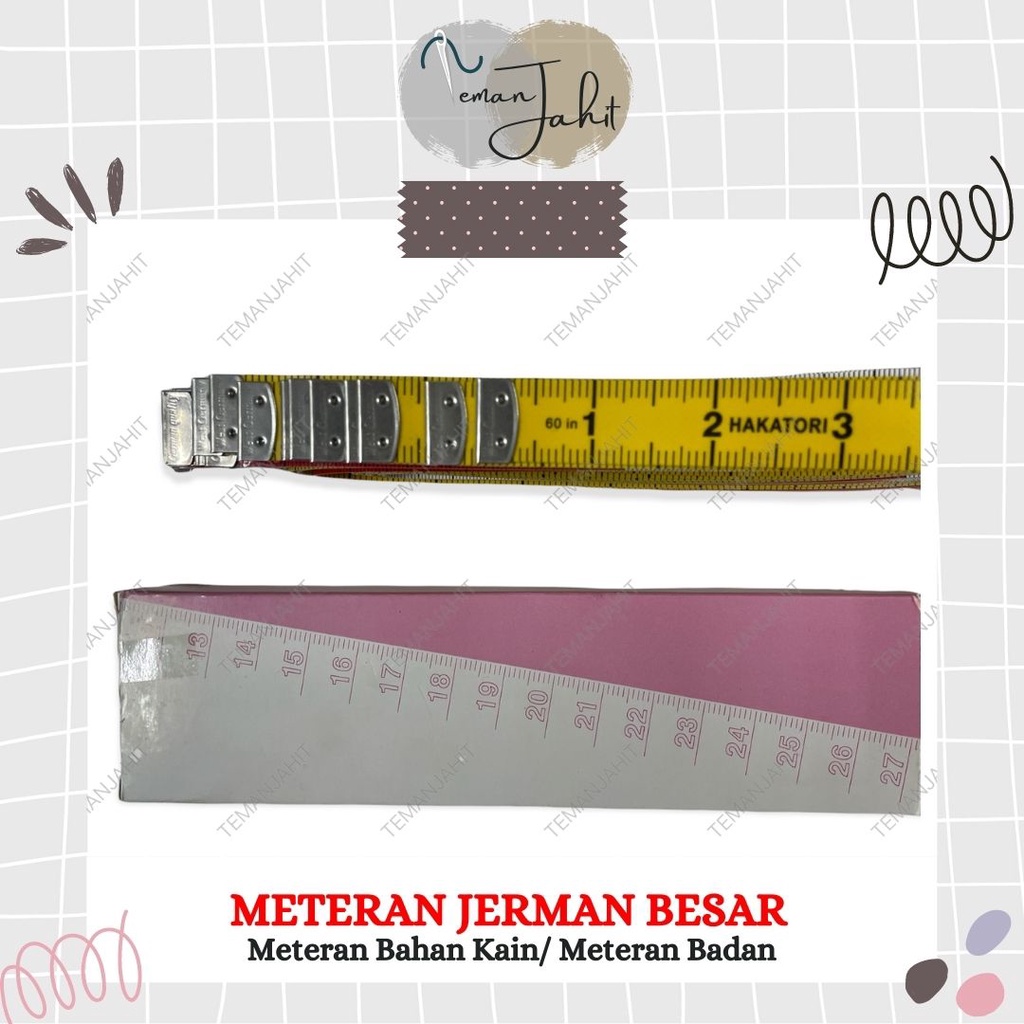 Jual METERAN JERMAN METERAN BESAR DIAMETER 1,8cm / METERAN BAHAN KAIN ...