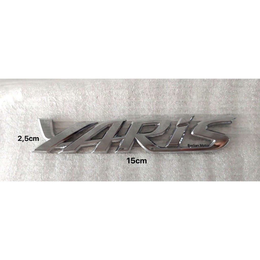 Jual Emblem Yaris - Tulisan Mobil Yaris - Logo Mobil Toyota Yaris ...