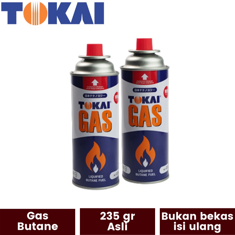 Jual Gas Butane Tokai 235 gram | Gas Kaleng Portable Camping Liquified ...