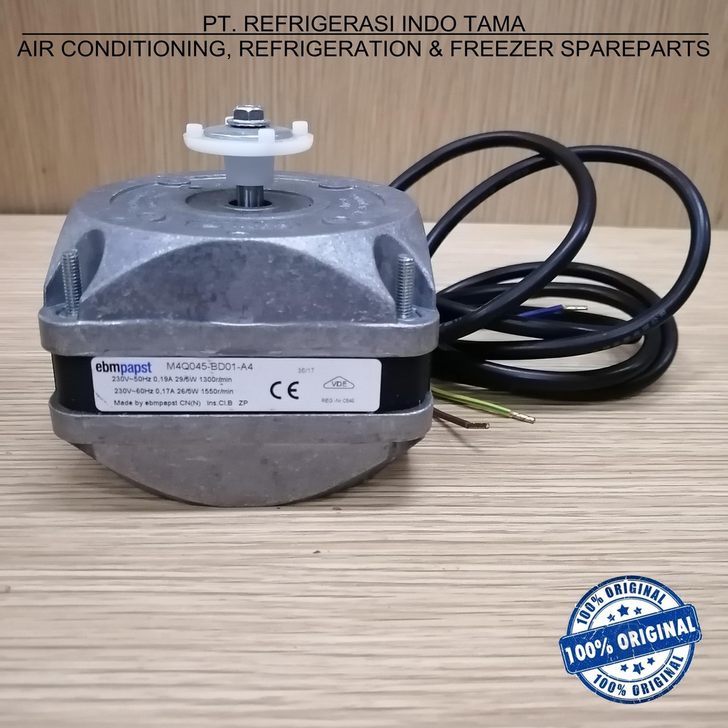 Jual FAN MOTOR EBM 5W M4Q-045-BD01-A4 / 230V - FAN CONDENSER ( 5 W / 5 ...