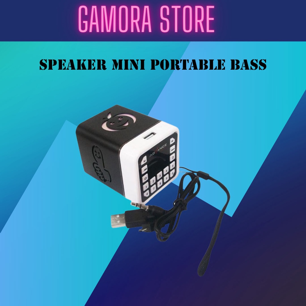 Jual SPEAKER SPIKER MINI PORTABLE ADVANCE R1 BASS RADIO USB SOUND ...