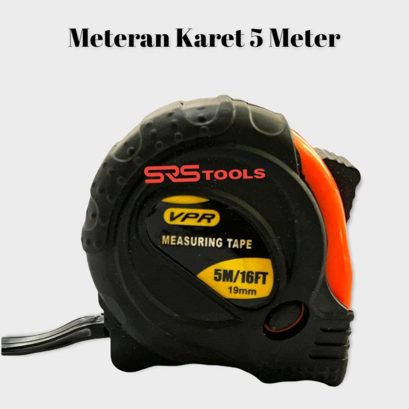 Jual Meteran Karet 5 Meter x 19 mm - Roll Meter Karet 5M x 19mm | Shopee Indonesia