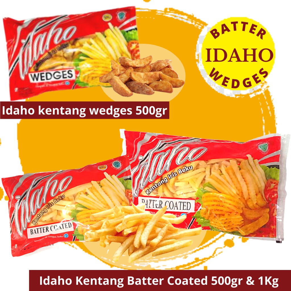 Jual IDAHO KENTANG VARIANS (BATTER COATED/ SPICY WEDGES/ WEDGES COATED ...