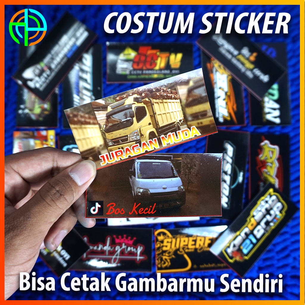 Jual (isi 20 Lembar) Cetak Gambarmu Disini. Sticker Costum Pakai ...