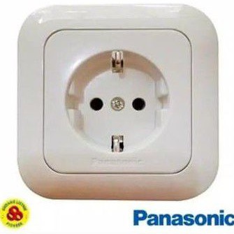 Jual PANASONIC STOP KONTAK NON CP WEJP 1131-7 WIDE SERIES PUTIH WHITE ...