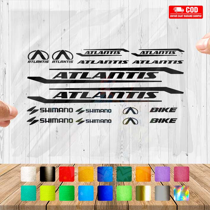 Jual Cutting Stiker Atlantis Variasi Sepeda Sticker Frame Aksesoris ...