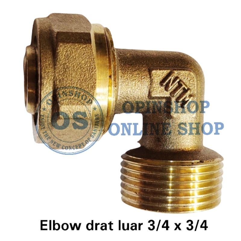 Jual Sambungan Pipa Air Panas Khusus Pipa P.E Elbow Drat luar 3/4X 3/4 ...