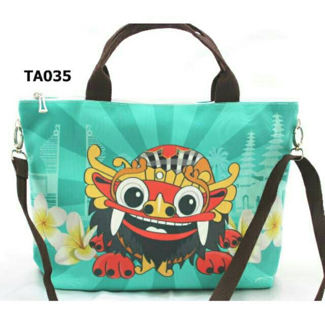 Jual Hand Bag Canvas (Bali Barong) | Shopee Indonesia