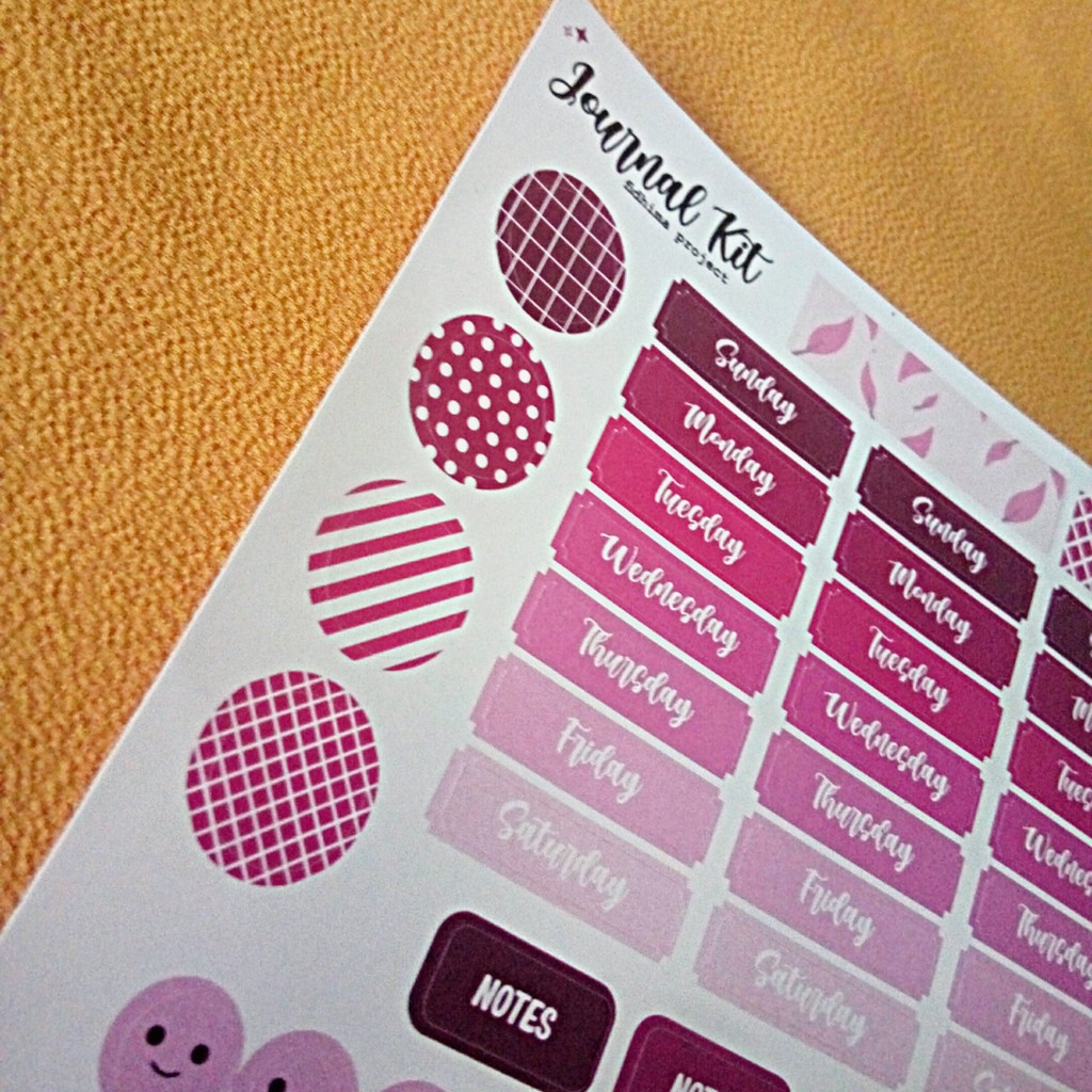 Jual Sticker Jurnal | Sticker Aesthetic | Sticker Journal Kit ...