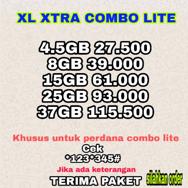 Jual XL Data Combo Lite Murah inject (BACA DESKRIPSI) | Shopee Indonesia