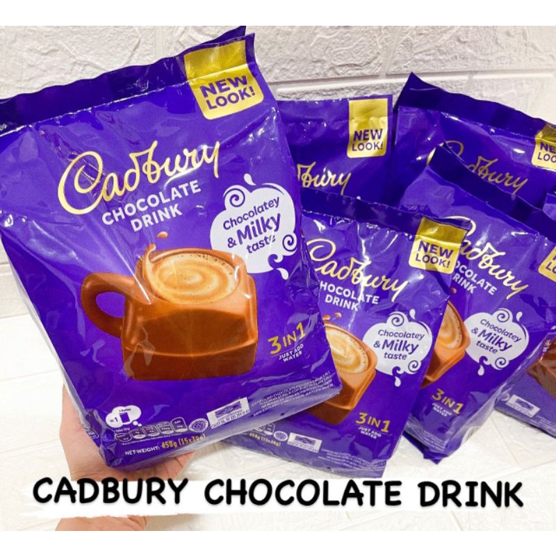 Jual CADBURY / CADBURRY HOT CHOCOLATE DRINK INSTANT 3IN1 / 3 IN 1 ...