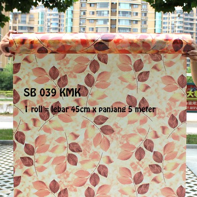 Jual SB 039 [GD] WALLSTIKER WALL STICKER KACA UK 45CM X 5METER STICKER ...