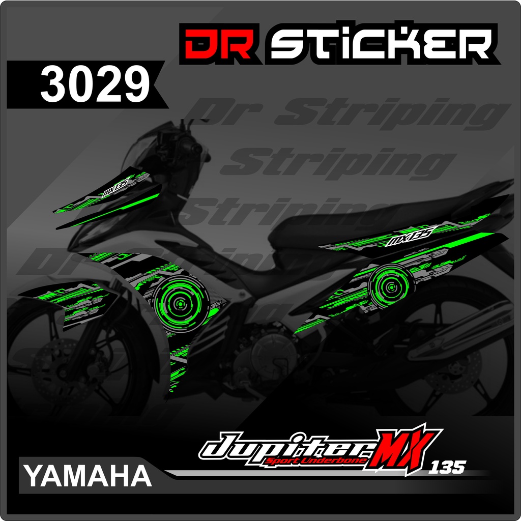 Jual 3029 Striping Sticker Jupiter MX 135 Desain Tegnologi Semi Full ...