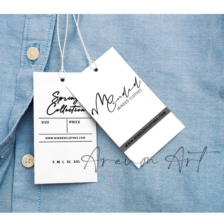 Jual Hang Tag Baju / Label Pakaian Baju / Hangtag Olshop / Clothing Tag ...